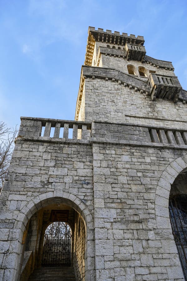 A Medieval-style Tower on Akhun Mountain at an Altitude of 663 Meters ...
