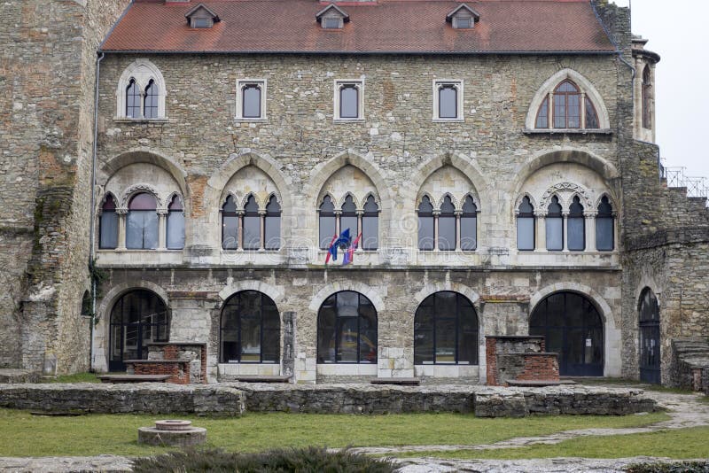 Tata Castle stock image. Image of ruined, ruin, bastion - 110050677