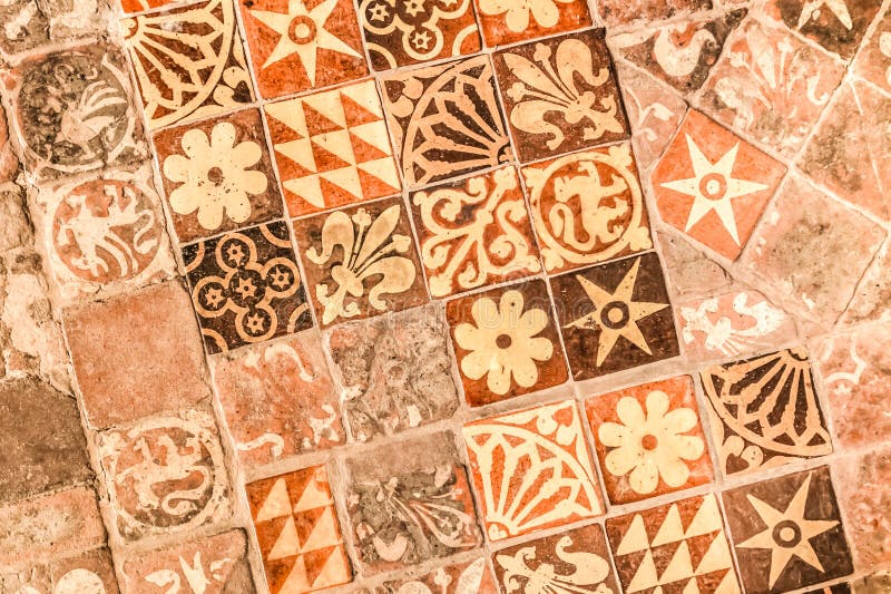 Medieval tiles stock photo. Image of decorative, historic - 32283042
