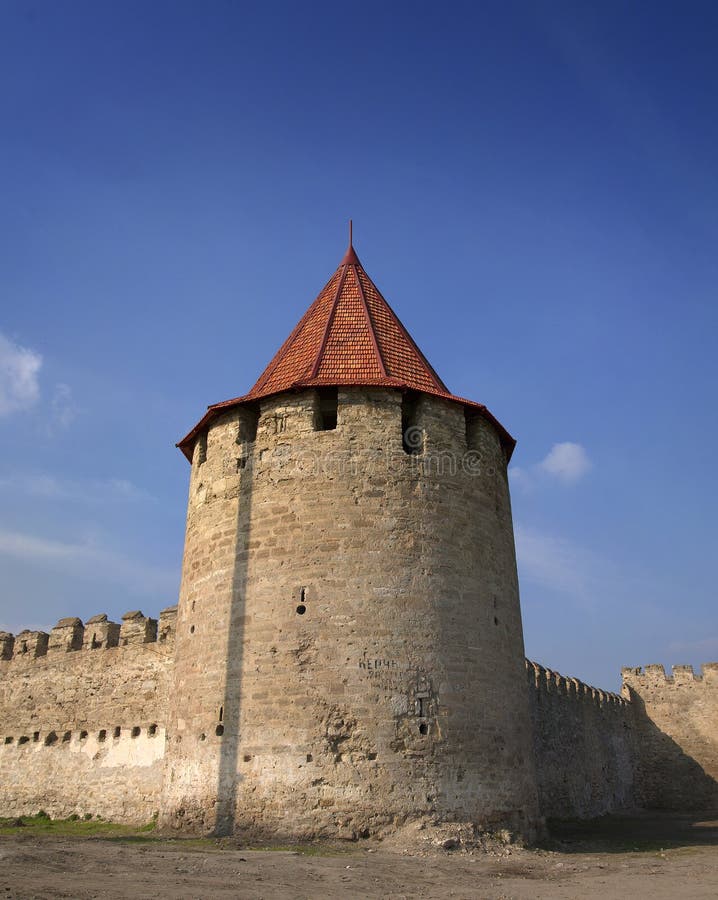 Medieval Tower of Citadel Bender Stock Image - Image of fort, landmark ...