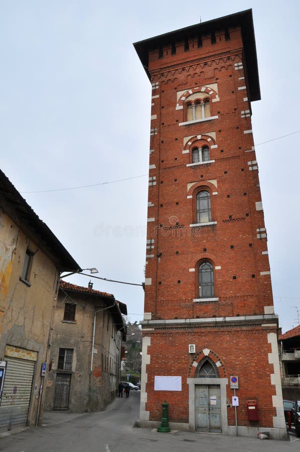 Village of Lomazzo Stormy Skies Autumn Weather Italy Stock Image ...