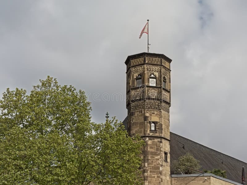 Medieval Tower of the Stapelhaus in Cologne Stock Photo - Image of ...