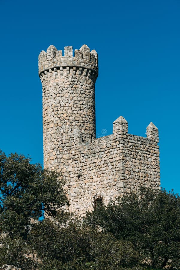 Medieval Tower in Torrelodones. Madrid Stock Image - Image of famous ...