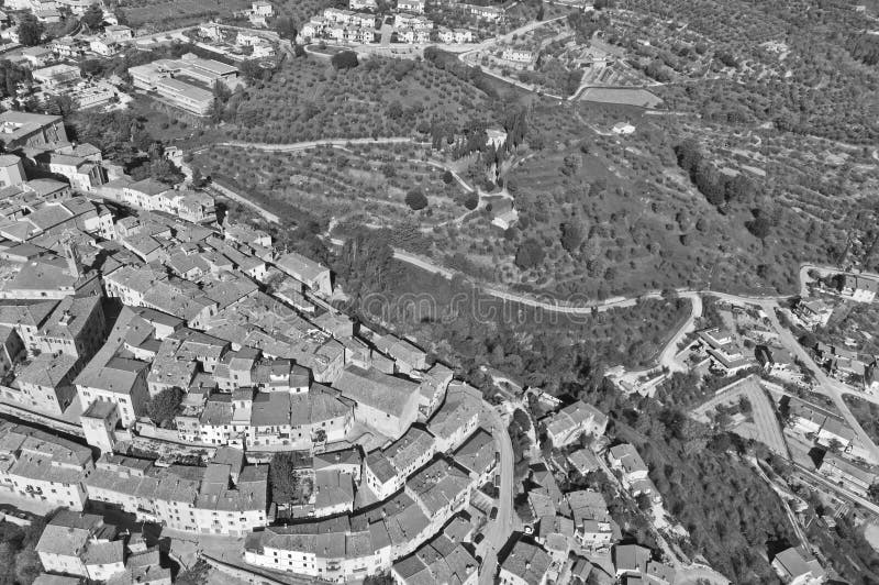 Sinalunga, Siena, Tuscany, Italy: Ancient Alley in the Old Town Stock ...