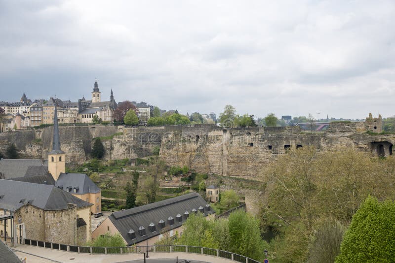 Medieval Town in Springtime Stock Image - Image of ruins, stone: 66885919