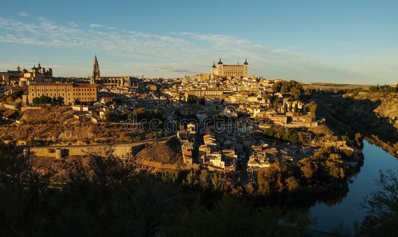 The Medieval Town of Toledo Stock Image - Image of romantic, building ...