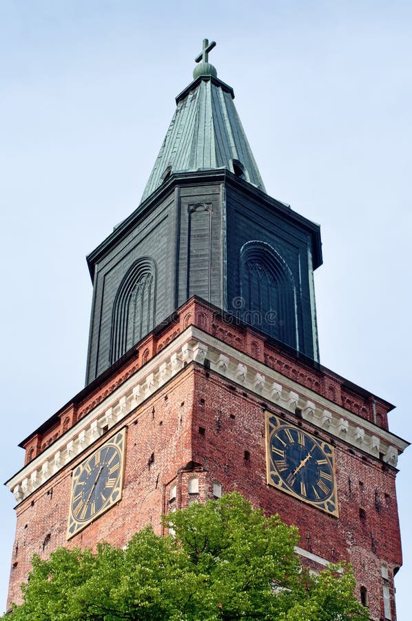 Medieval Turku cathedral stock image. Image of finland - 67489843