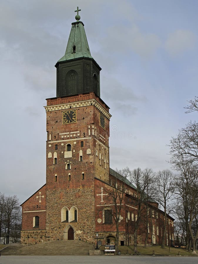 Medieval Cathedral in Tampere, Finland Stock Photo - Image of brick ...