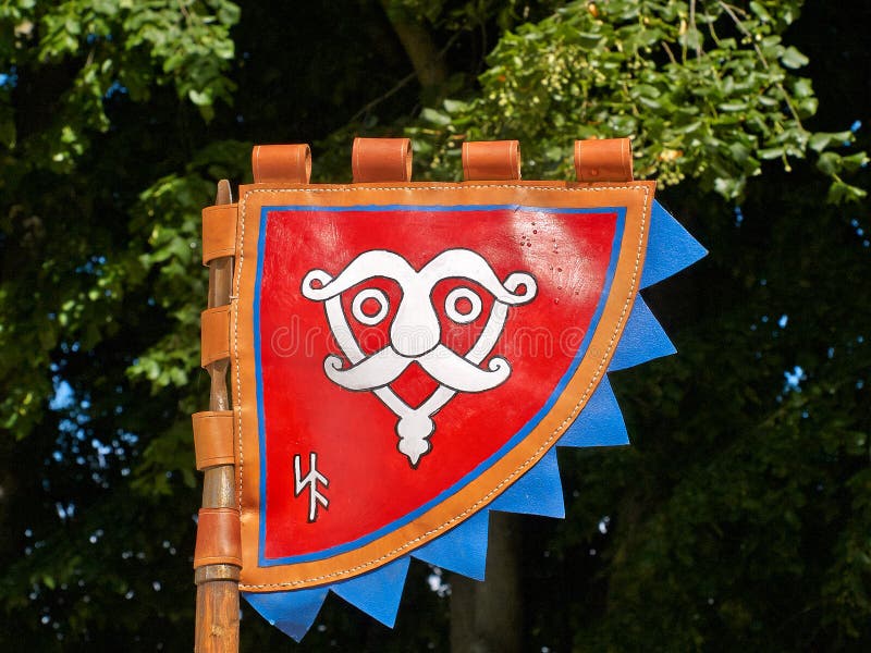 Medieval Knight Flag Banner