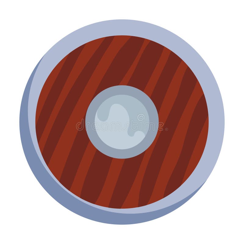 Medieval Viking Shield Icon Vector Stock Illustration - Illustration of ...