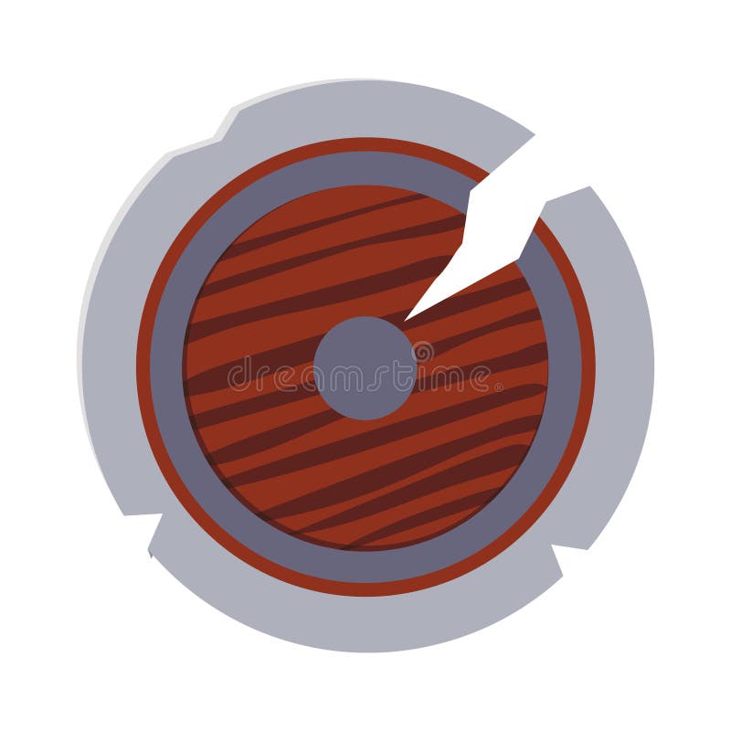 Medieval Viking Shield Icon Vector Stock Vector - Illustration of ...