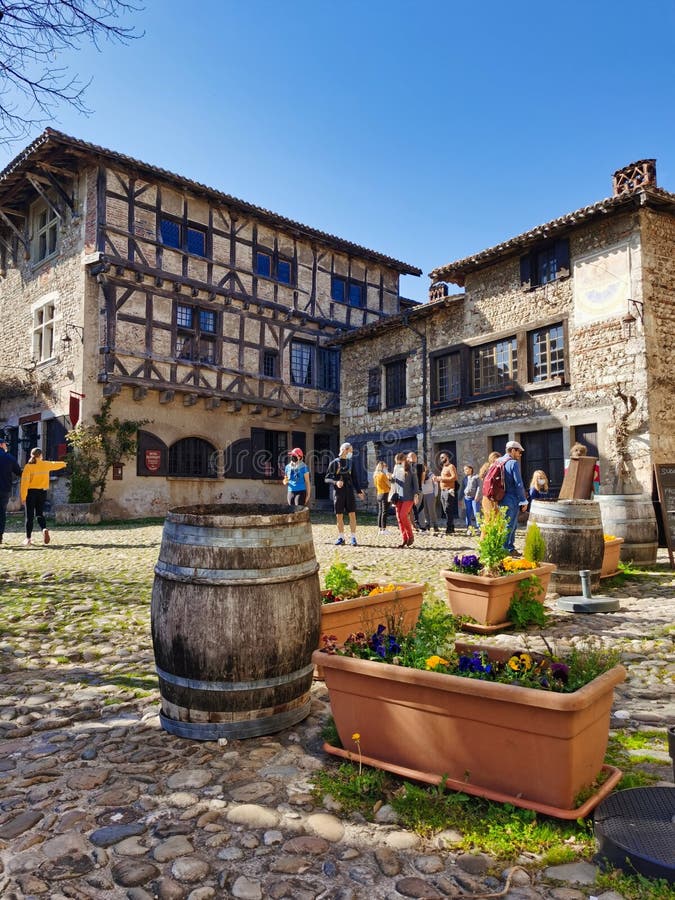 Medieval Village of Perouges, Center of France. Editorial Image - Image ...