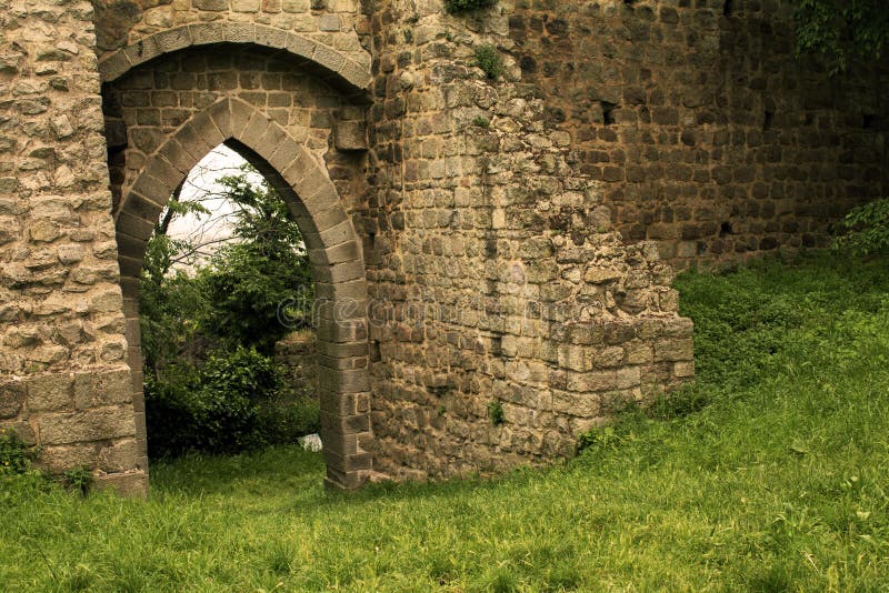 The Medieval Walls of the Ancient Castle Stock Image - Image of antique ...