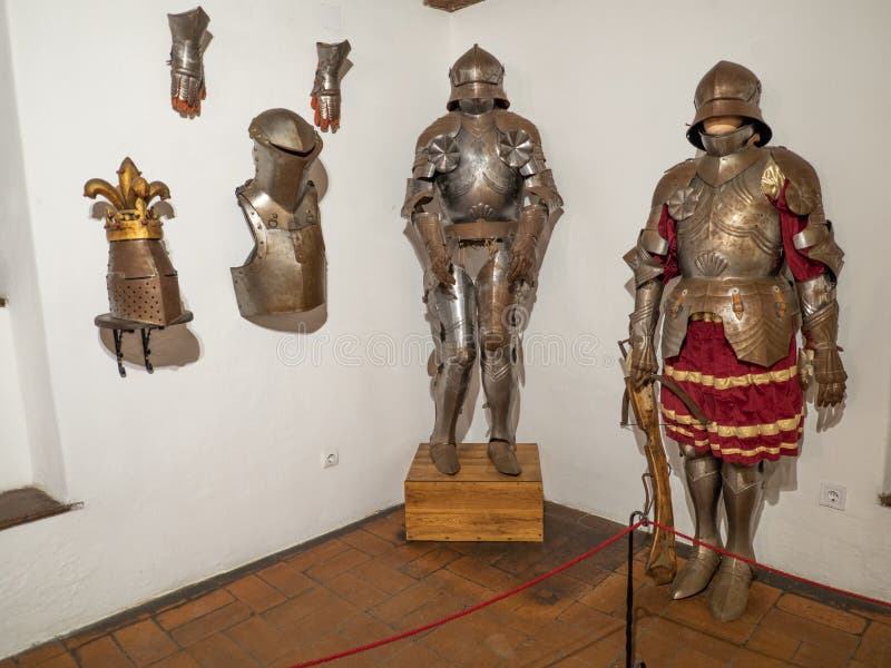 Medieval War Armor at Bran Castle, Romania. Editorial Photo - Image of ...