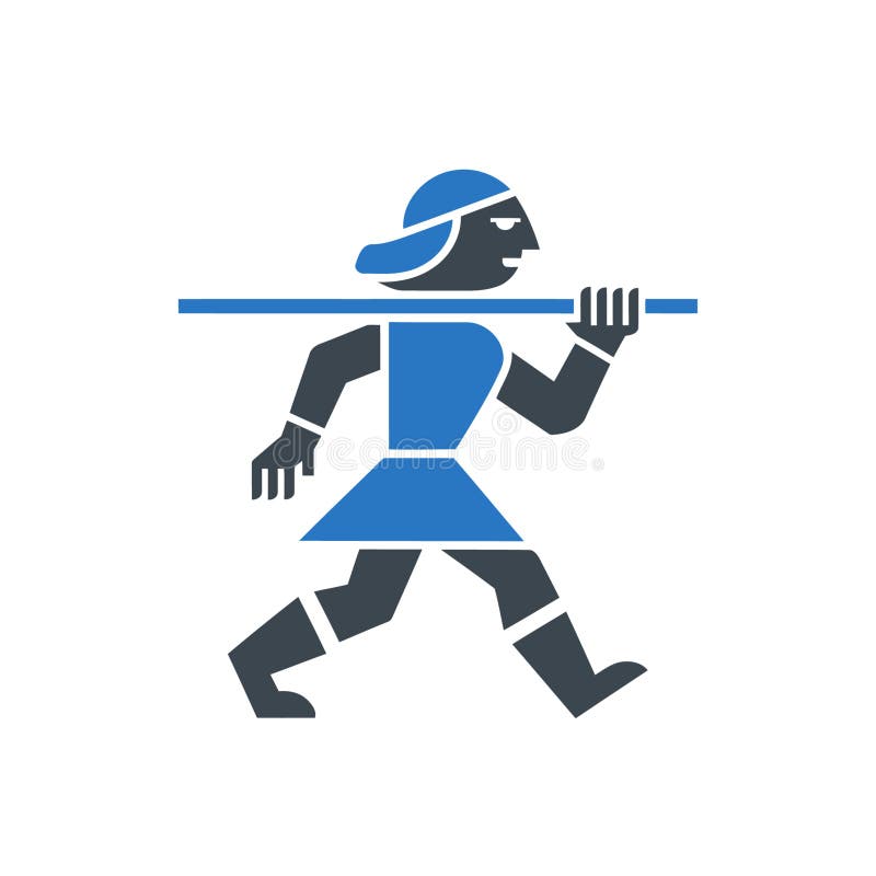 Medieval Warrior Icon stock vector. Illustration of icon - 377662611