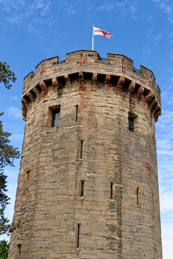 Medieval Warwick Castle in Warwickshire - England Stock Photo - Image ...