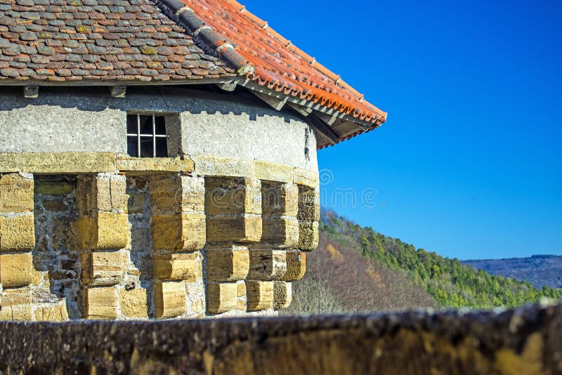 Medieval watch tower stock photo. Image of monument, stone - 63495394