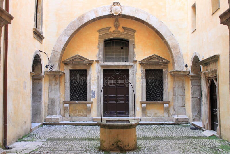 Medieval water well stock photo. Image of middle, cloister - 25894812
