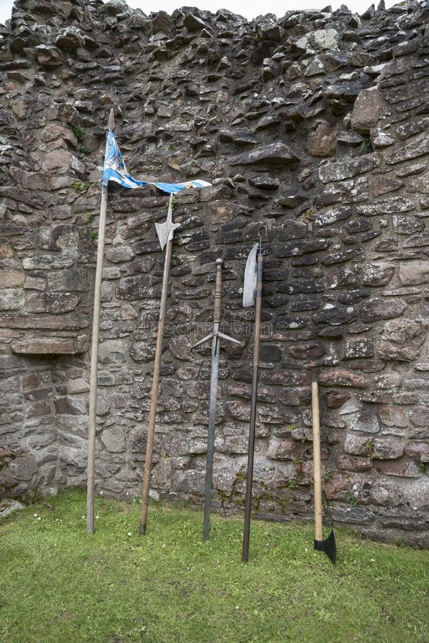 Medieval weapons stock image. Image of handle, antique - 58316939