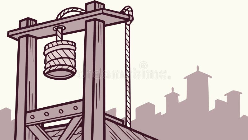 Medieval Well on Cliff, Historic Water Source at Height, Vector Design ...