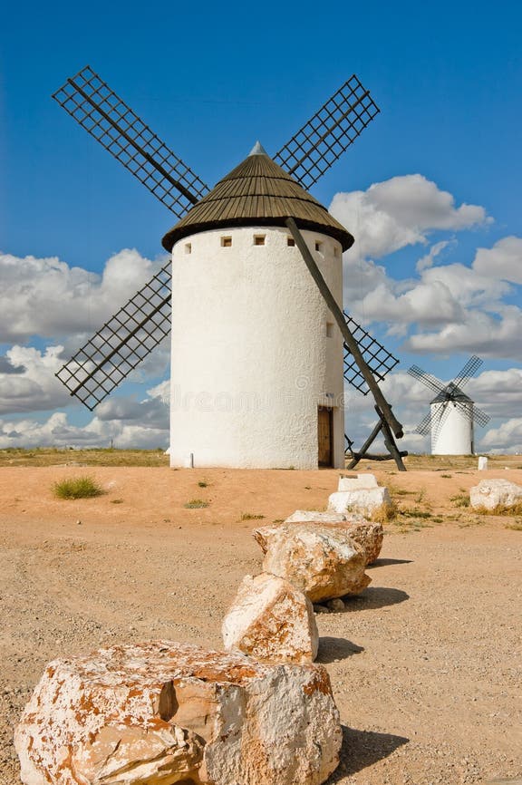 Medieval windmill stock photo. Image of generator, criptana - 20045302