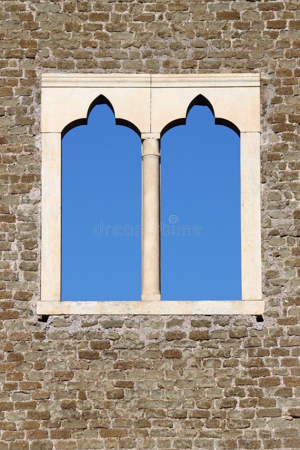 Medieval window stock photo. Image of double, decorative - 23974800