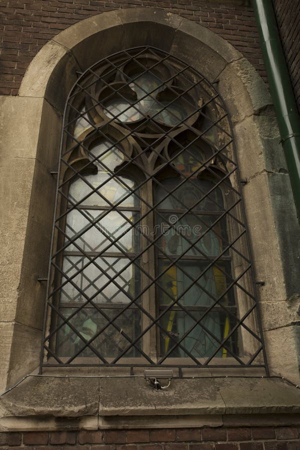Medieval Window on the Facade of the Cathedral in Lviv Stock Photo ...