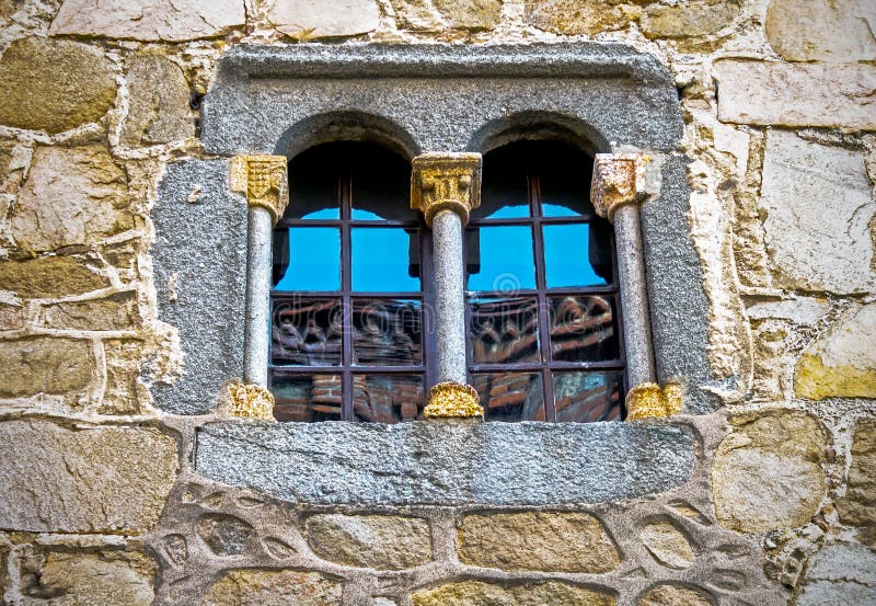 Medieval window stock image. Image of spanish, architecture - 78530467