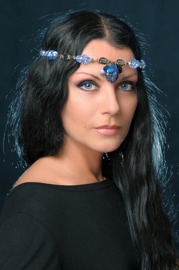 Medieval woman stock photo. Image of makeup, calm, costume - 20436014