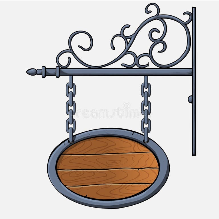 Medieval Wood Hanging Sign Stock Illustrations – 193 Medieval Wood ...