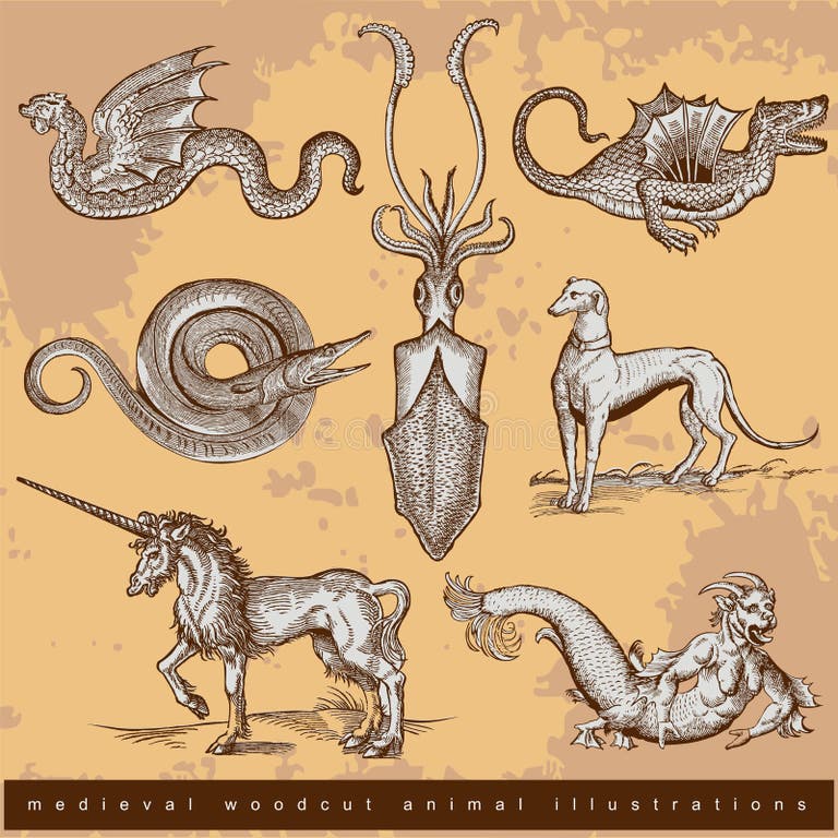 Medieval Animal Stock Illustrations – 35,670 Medieval Animal Stock ...
