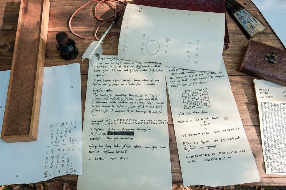 Medieval Writing. Tools for Ancient Writing Stock Photo - Image of ...