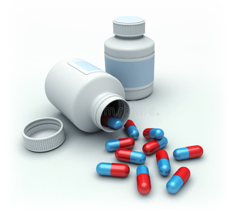 Medikation stock abbildung. Illustration von pille, flasche - 15966641
