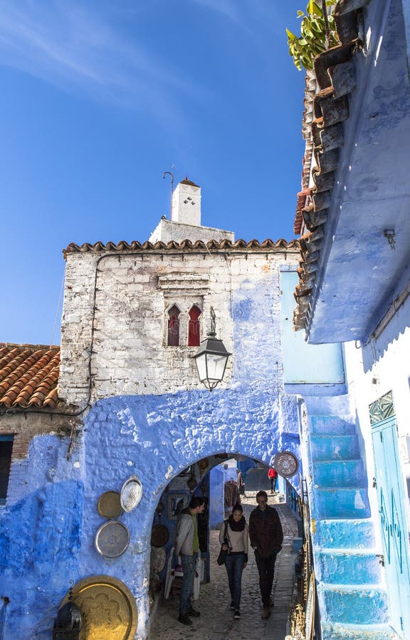 Medina Von Chefchaouen, Marokko Redaktionelles Stockfotografie - Bild ...