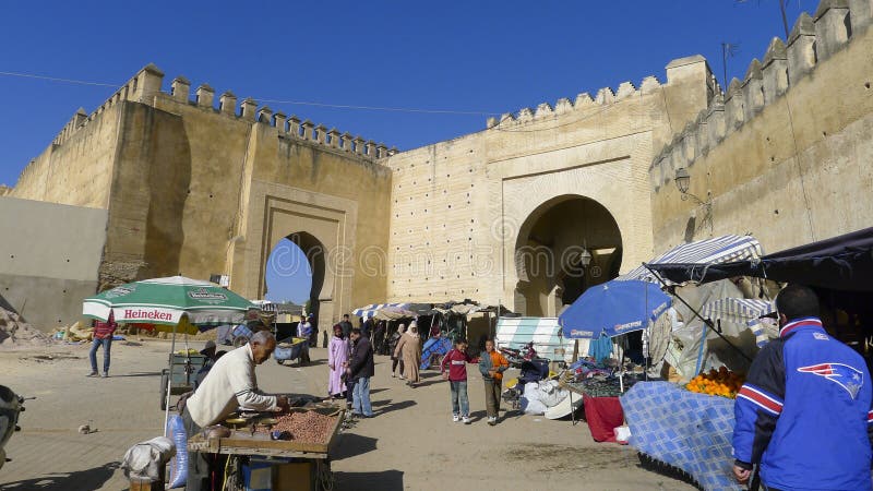 Medina von Fes, Marokko redaktionelles stockfoto. Bild von afrika ...