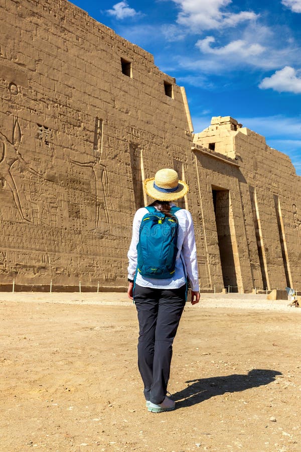 Medinet Habu Temple in Luxor Stock Photo - Image of archaeology, habu ...