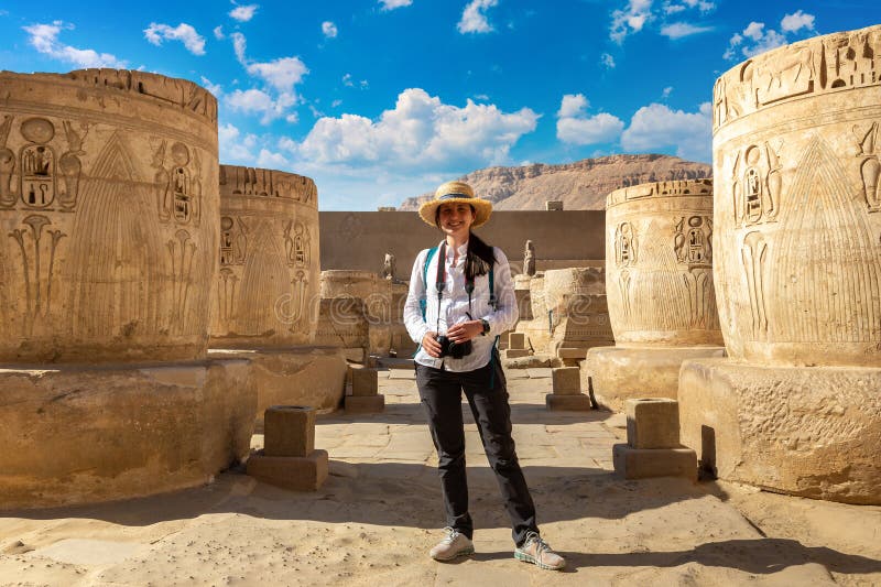 Medinet Habu Temple in Luxor Stock Photo - Image of travel, vacation ...