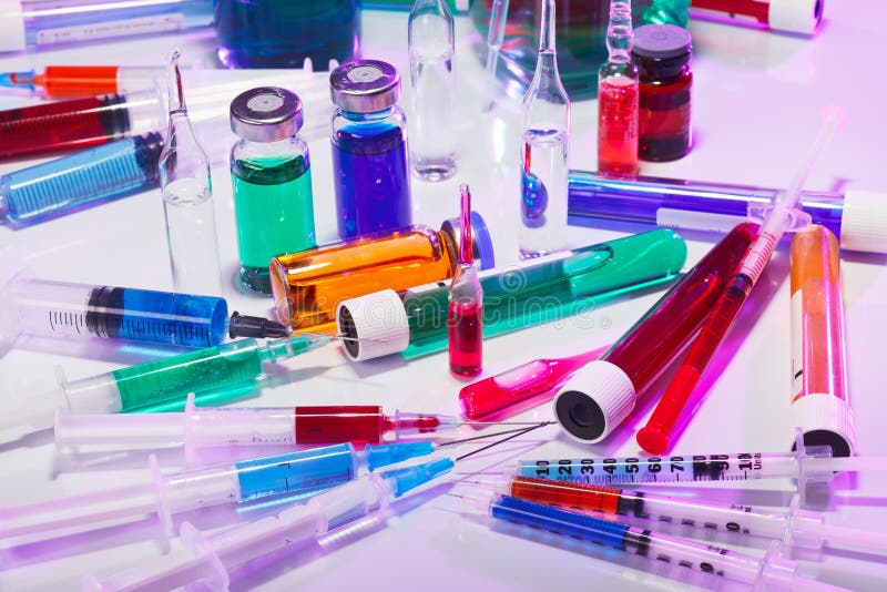 Medisch De Apparatuur Van Het Laboratoriumglas Stilleven Stock ...