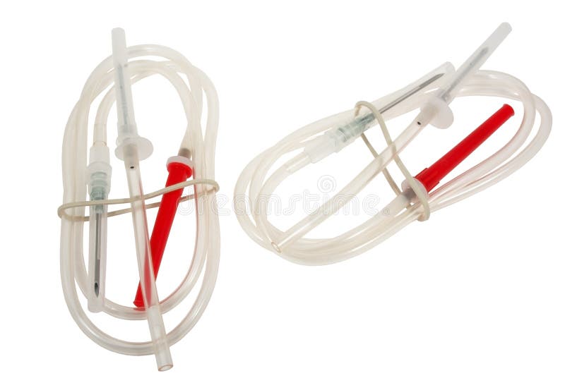 Medisch Intraveneus Systeem Stock Afbeelding - Image of naald, bloed ...