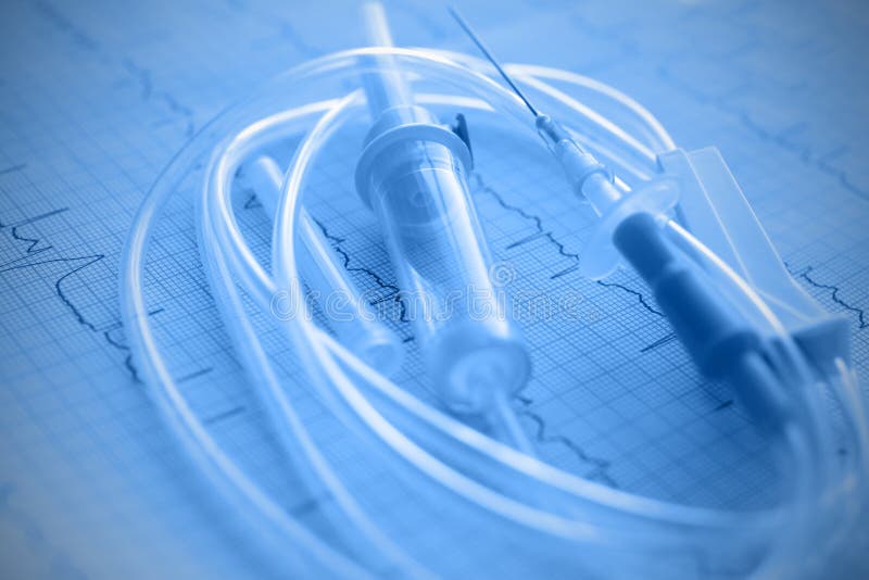 Medisch Plastic Intraveneus Systeem Stock Afbeelding - Image of medisch ...