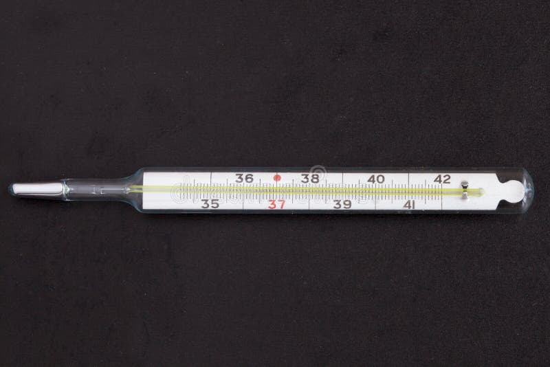 Medische kwikthermometer stock afbeelding. Image of kwik - 85555647