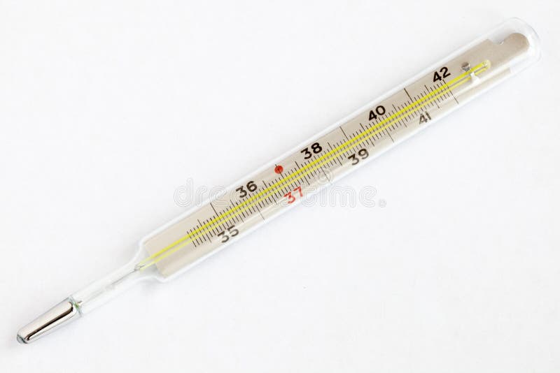 Medische kwikthermometer stock afbeelding. Image of kwik - 85555647