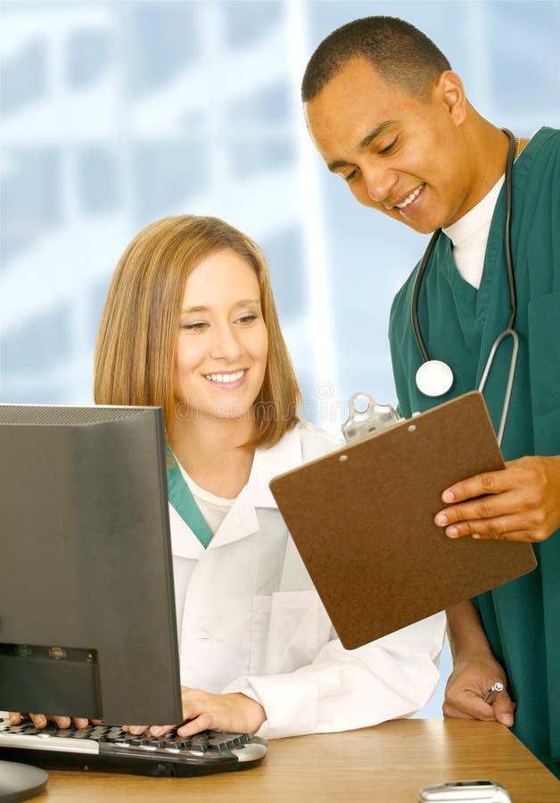 Medische Mensen Die Rapport Controleren Stock Afbeelding - Image of ...