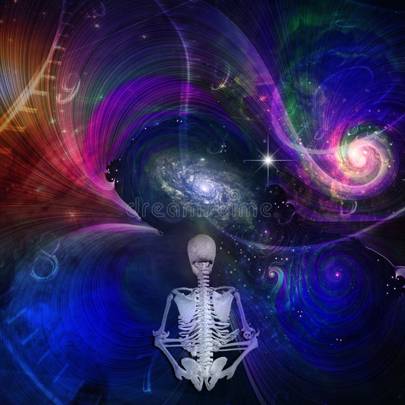 Meditaion stock illustration. Illustration of clock, enlightenment ...