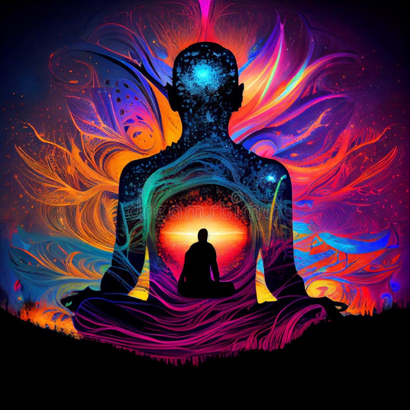 The Meditating Man, the Psychedelic Corridor, Going Deep into ...