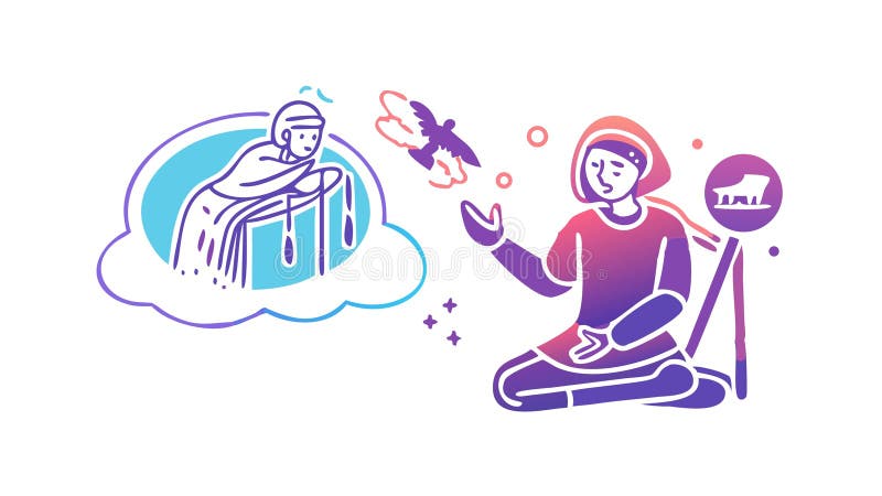 Meditating Person with Creative Ideas, Symbolizing Mindfulness and ...