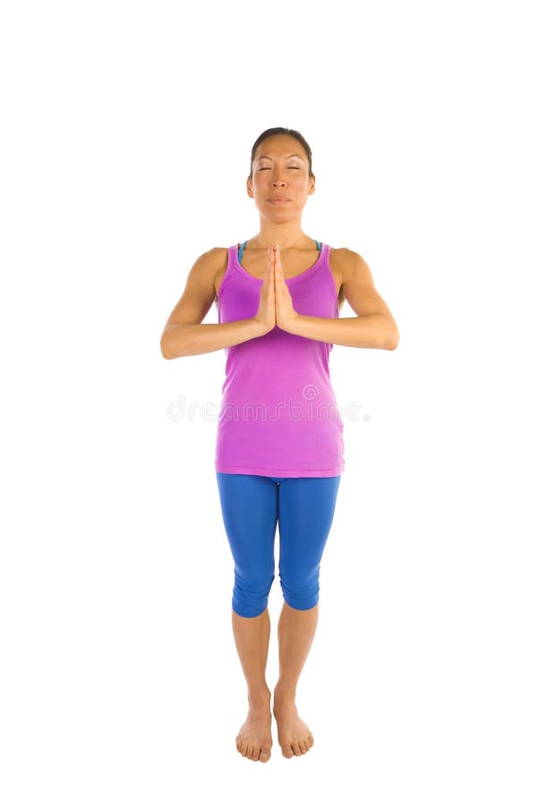 Meditating yoga blue stock image. Image of energy, instructor - 12942323