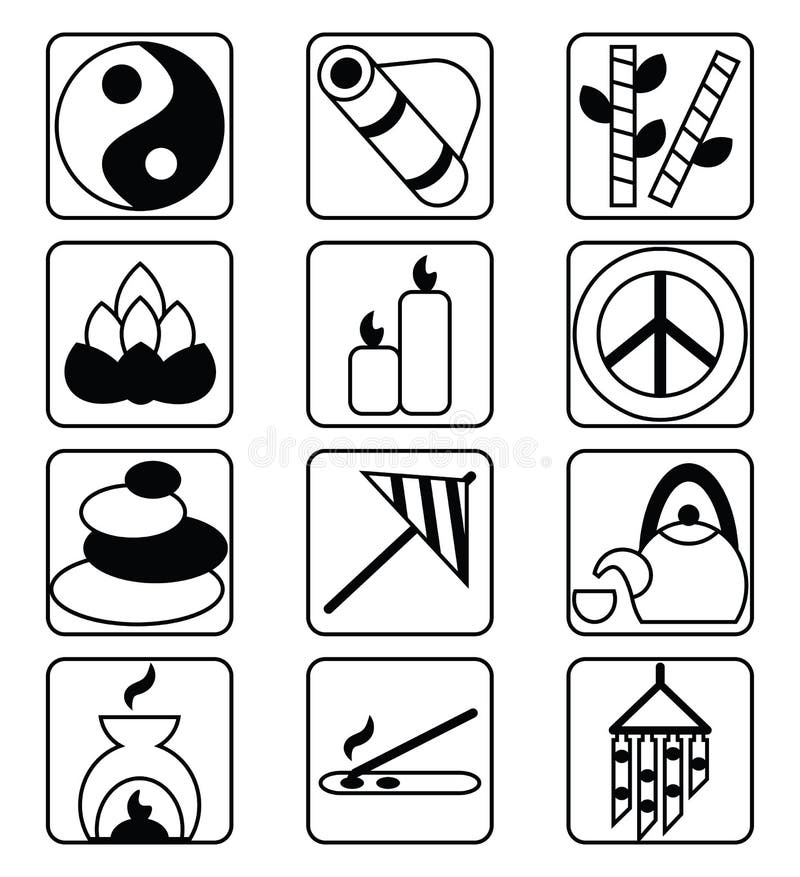 Meditation ambient, icon stock vector. Illustration of asmr - 261077182