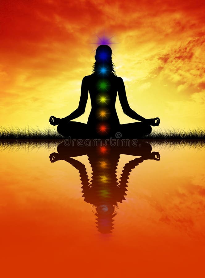 Meditation chakra stock illustration. Illustration of religious - 31084753