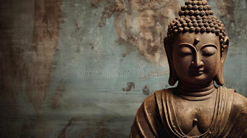 Meditation Concept a Buda. Generative AI Stock Illustration ...